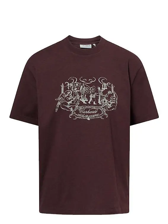 Carhartt Work In Progress Relaxed-fit Graphic-print Cotton T-shirt - Palisander