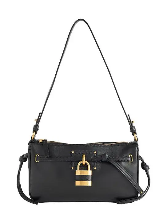 Chloé Paddington Sling Mini Leather Shoulder Bag - Black