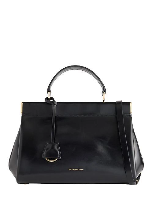 Victoria Beckham Sloane Frame Leather Top-handle Bag - Black