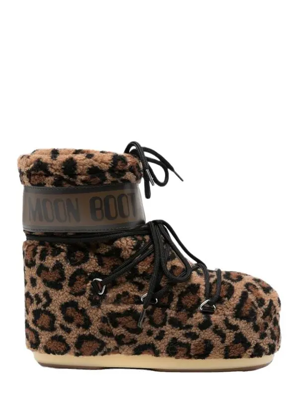 Moon Boot Icon Low Leopard Print Snow Boots - Multi