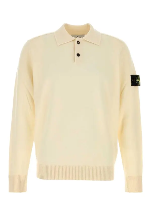 Stone Island Light Geelong Wool Jumper - Ivory