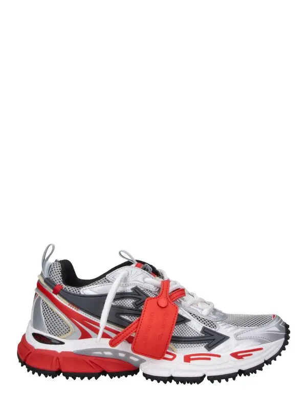Off-White Arrow-detail Mesh Sneakers - Grey