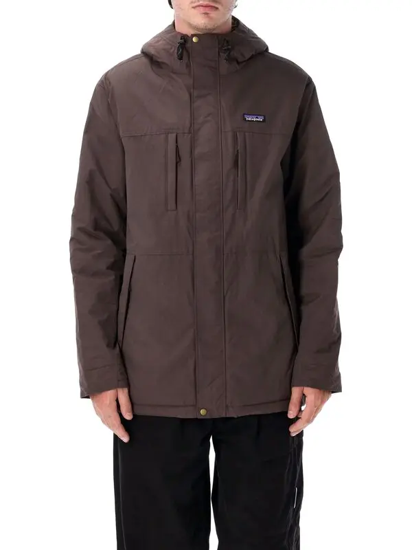 Patagonia Isthmus Parka Jacket With Recycled Fleece Lining And Thermogreen Insulated Sleeves - Marrone
