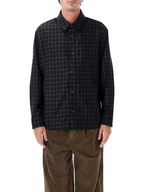 A.p.c. Plaid Button-up Shirt - Nero