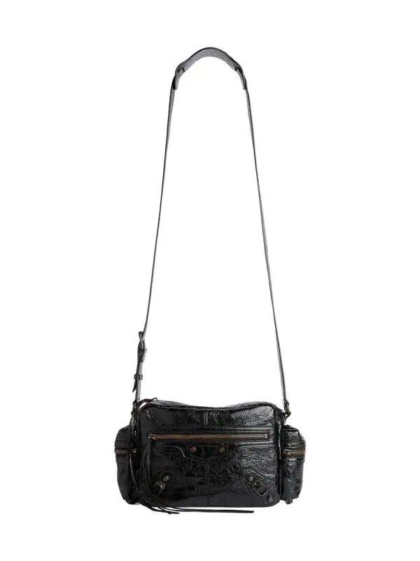 Balenciaga Le City Camera Crossbody Handbag - Black