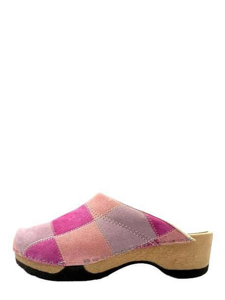 KUNSTEN Embla Clog - Pink Patchwork