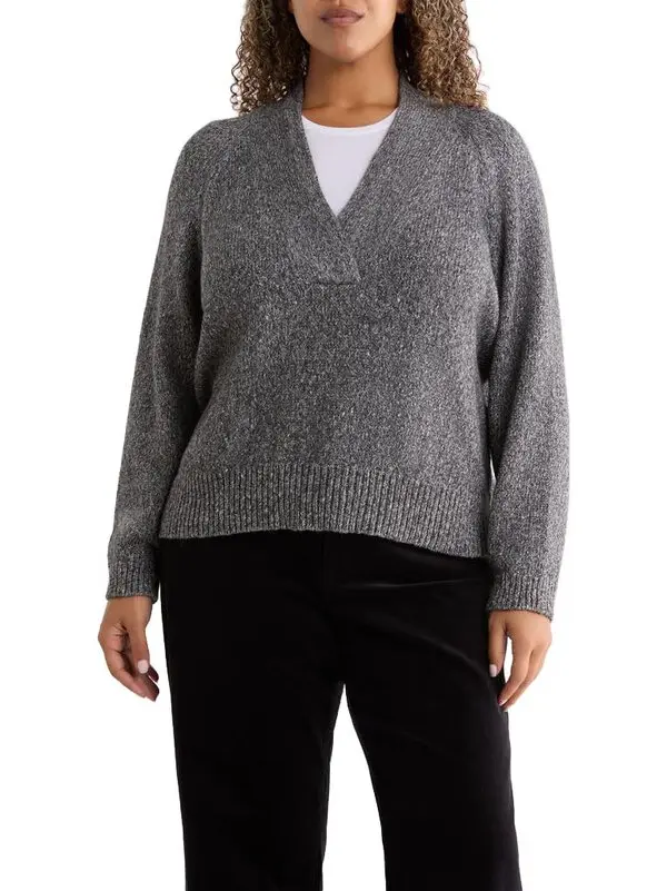 Eileen Fisher V-neck Sweater - Charcoal