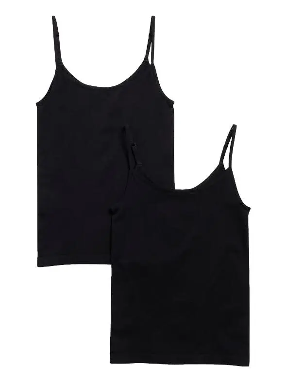 Nordstrom Seamless Assorted 2-pack Layering Camisoles - Black