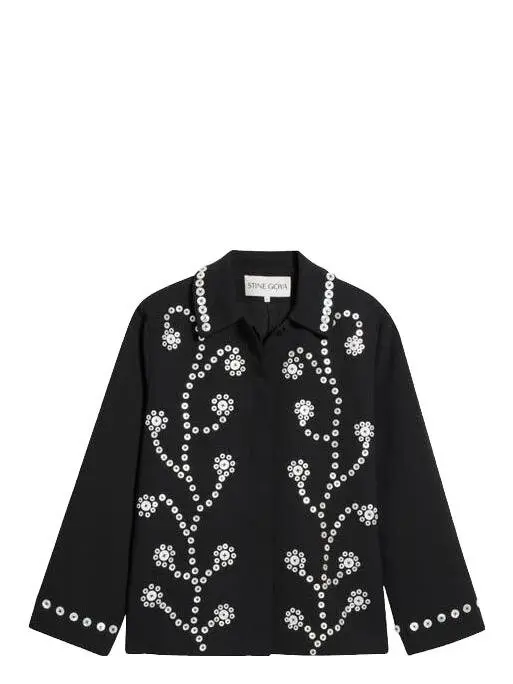 Stine Goya Button Flowers Jacket - Buttoned Flowers