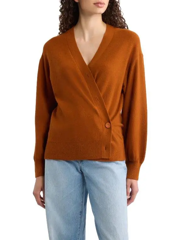 CISSA Wool & Cashmere Cardigan - Ochre