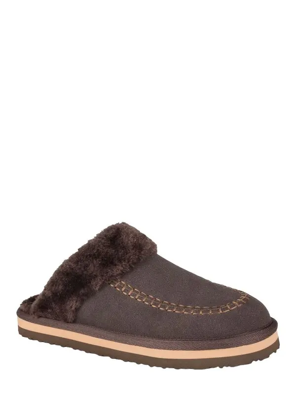 BARETRAPS Justina Clog Slipper - Dark Brown
