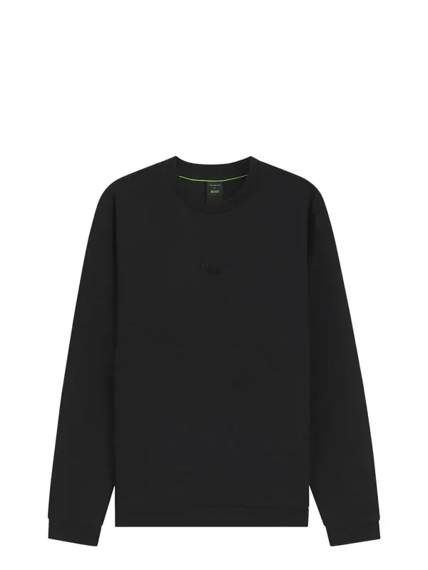 BOSS Porsche X Sweatshirt With Pasha Check Jacquard - Black