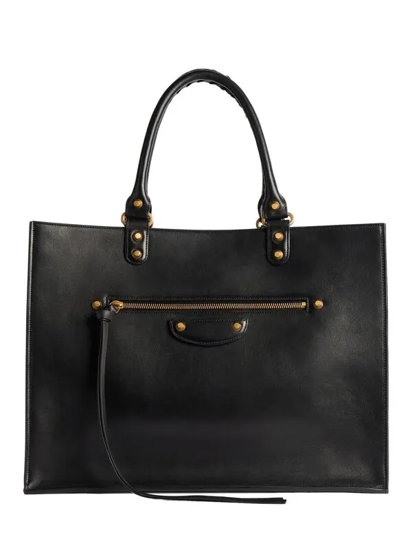 Balenciaga Le City Sleek Tote Bag Large - Black