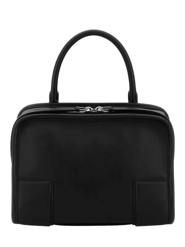 Loewe Leather Small Amazona Handbag - Black