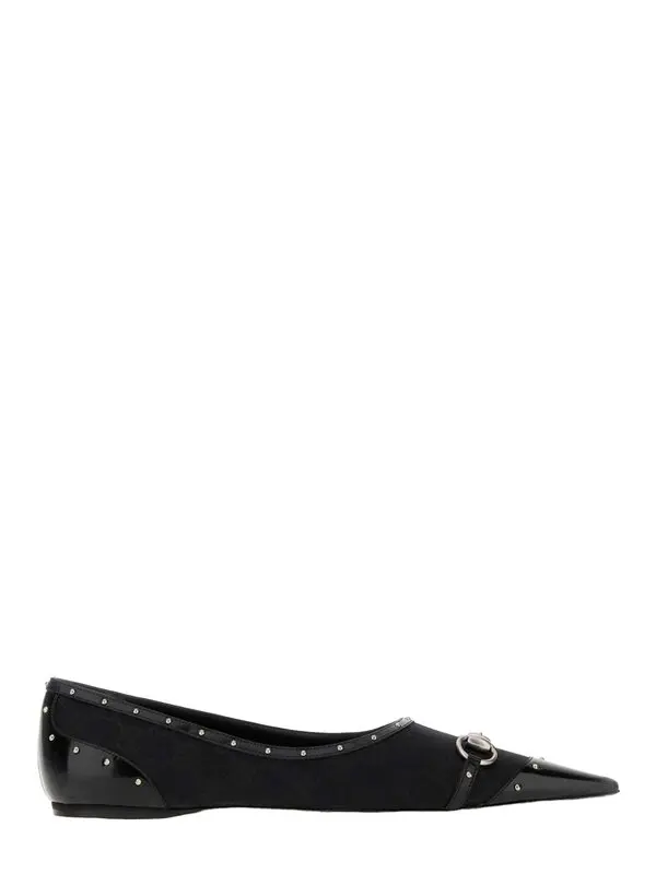 Gucci Gg Fabric Loafers - Black