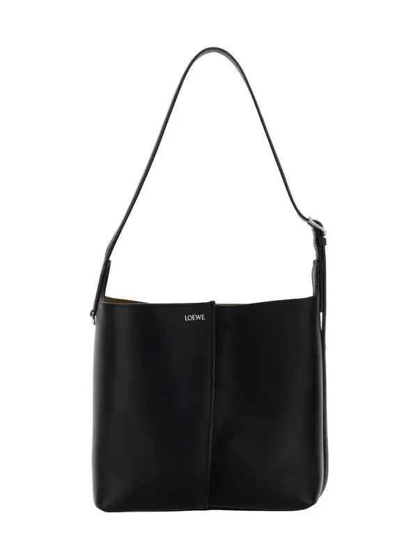 Loewe Leather Medium Bilbao Bucket Bag - Black