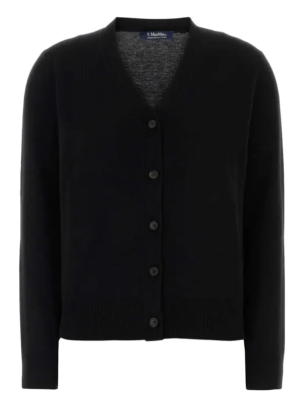 Max Mara S Wool Ribes Cardigan - Black