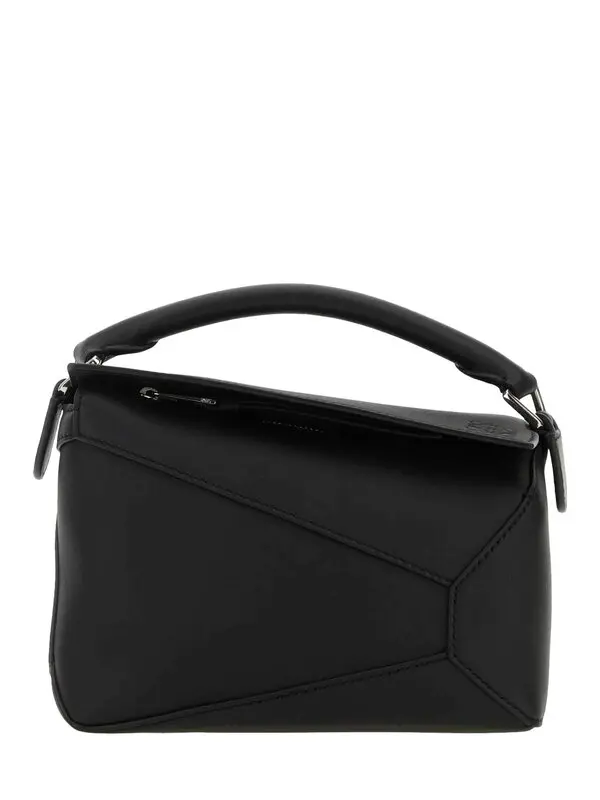 Loewe Leather Mini Puzzle Handbag - Black