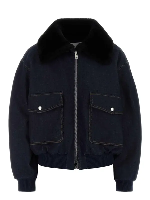 Givenchy Denim Padded Jacket - Blue