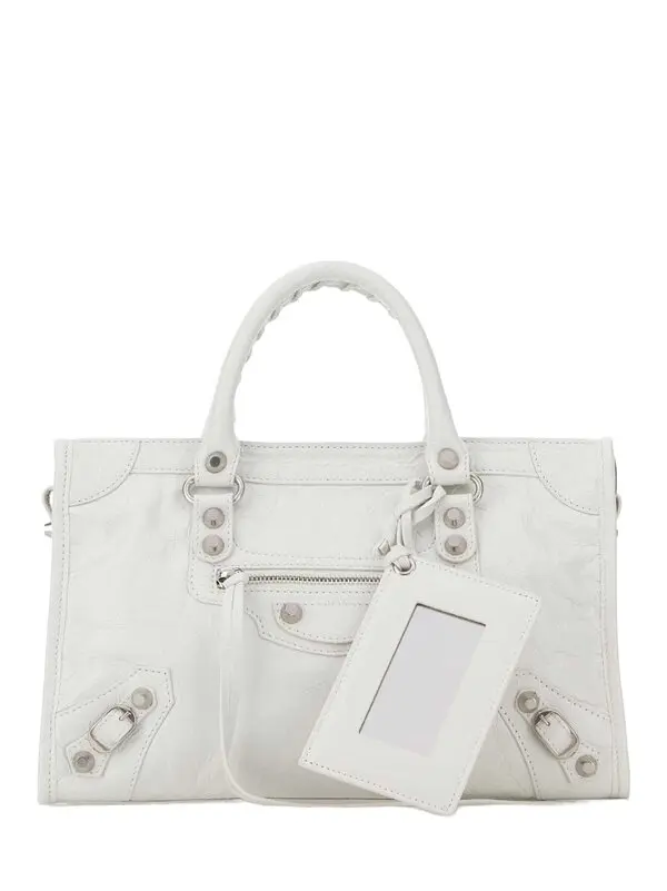 Balenciaga Leather Small Le City Handbag - White