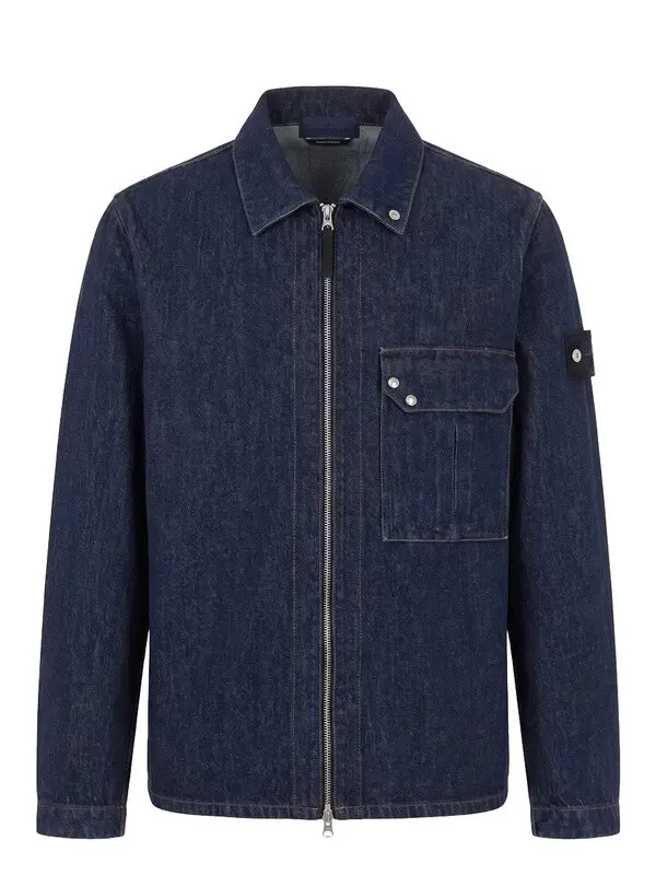 Stone Island Indigo Denim-rinsed` Shirts - Multicolor
