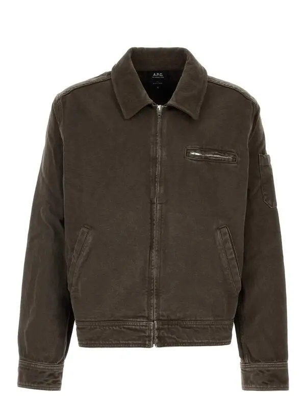 A.p.c. Chocolate Denim Alexis Jacket - Brown