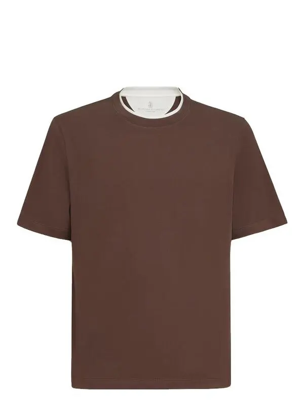 Brunello Cucinelli T-shirts & Vests T-shirts - Brown