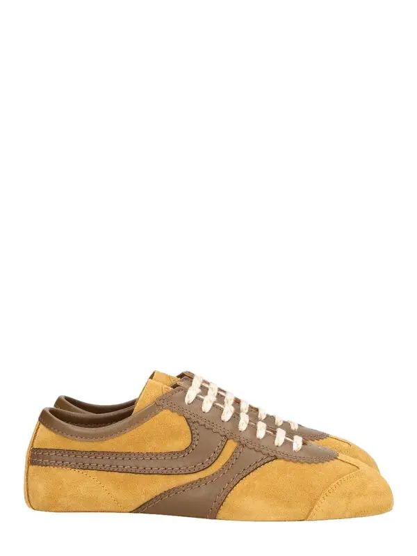 Dries Van Noten Suede Sneakers - Yellow