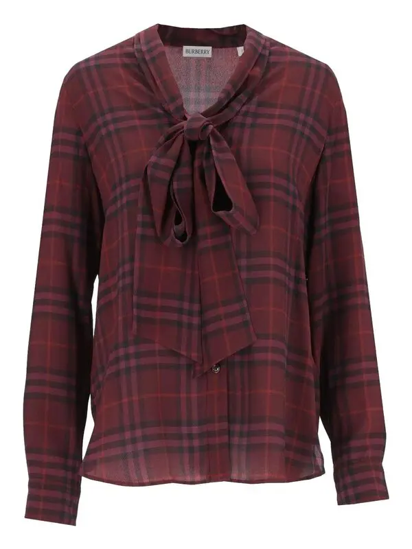 Burberry Crêpe De Chine Blouse - Multicolor