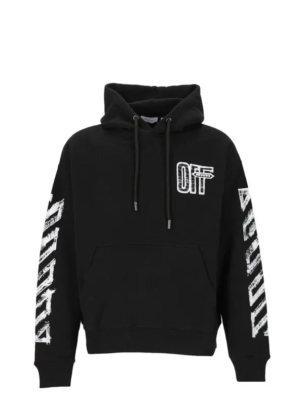 Off-White Motion Arrow Skate Hoodie - Black