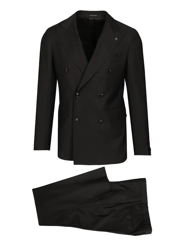 Tagliatore Vesuvius Double-breasted Suit - Black