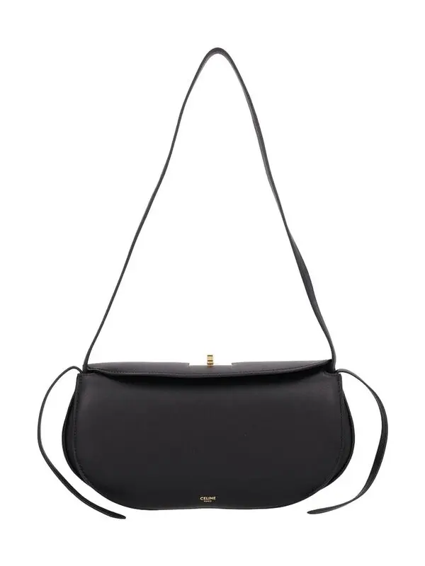 Celine Hot Dog Bag - Black