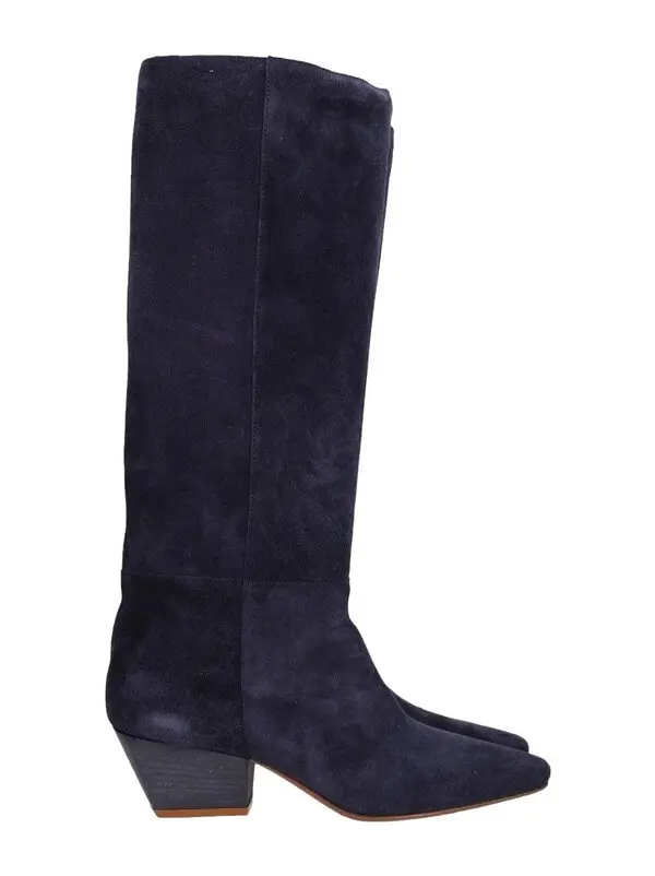 FORTE_FORTE High-top Suede Boots - Blue