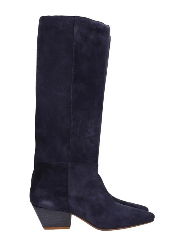 FORTE_FORTE High-top Suede Boots - Blue