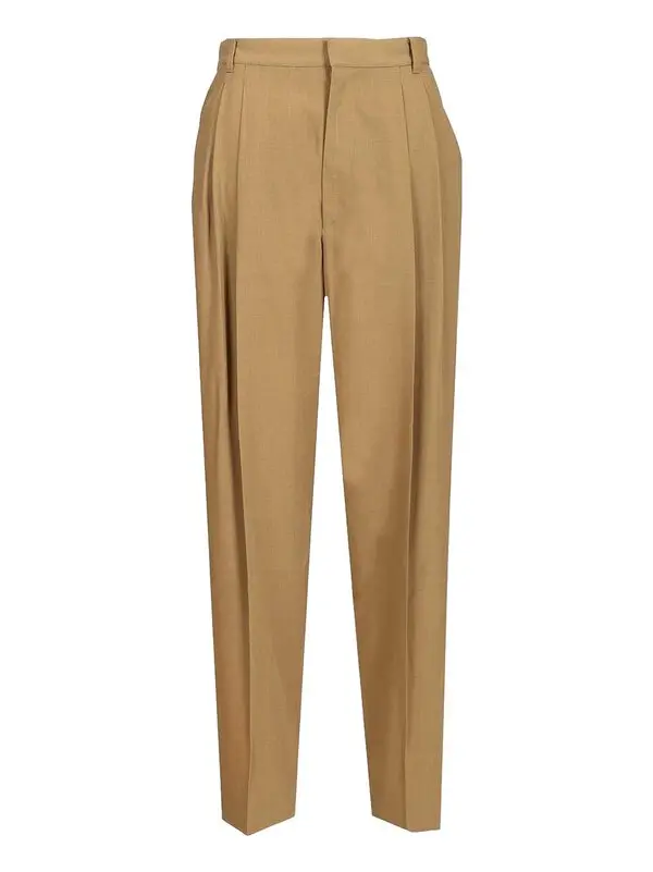 Celine Montauk Wool Trousers - Cream