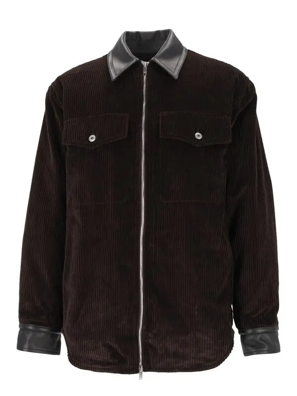 Bottega Veneta Cotton Corduroy Shirt Jacket - Brown