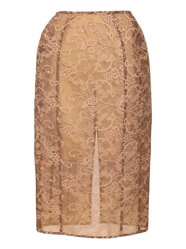 Acne Studios Lace Midi Skirt - Multicolor