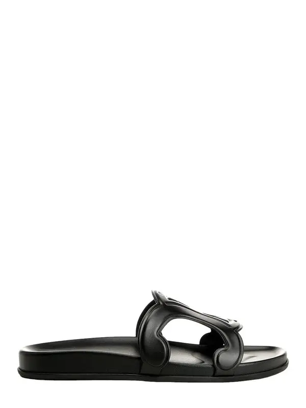 Celine Triomphe Slide - Black