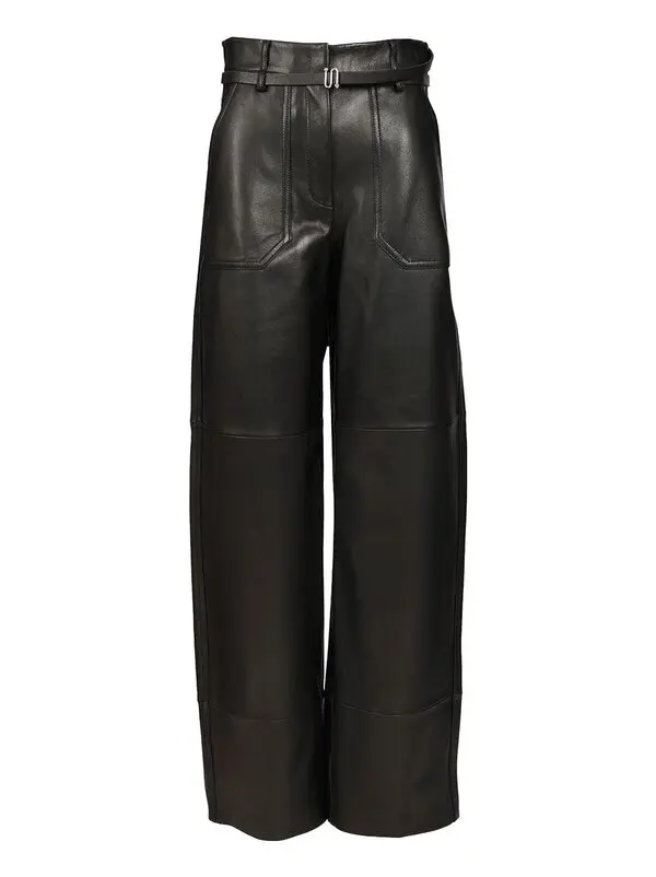 Sportmax Nappa Trousers - Black