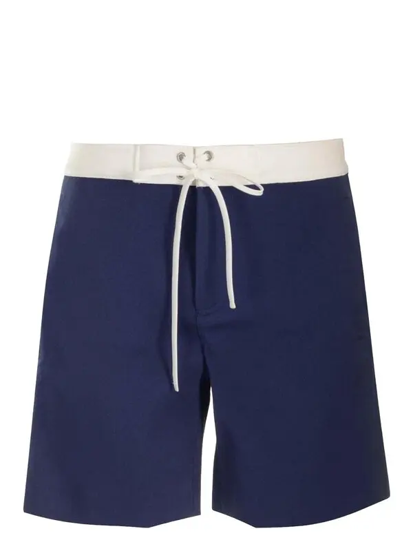 Miu Miu Satin Bermuda Shorts - Blue
