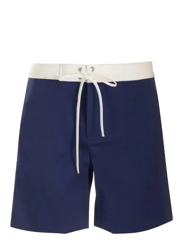 Miu Miu Satin Bermuda Shorts - Blue