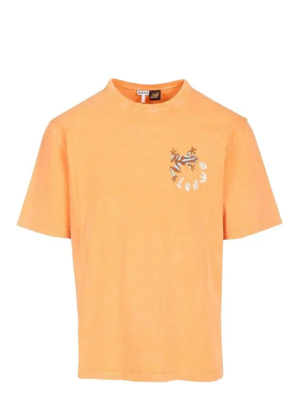 Loewe Loose-fit Cotton T-shirt - Orange