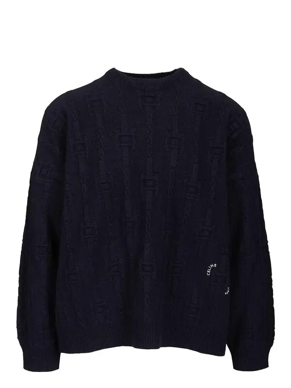Celine Oversized Cashmere Sweater - Blue