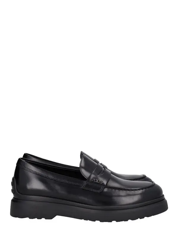 TOD'S Leather Moccasin - Black