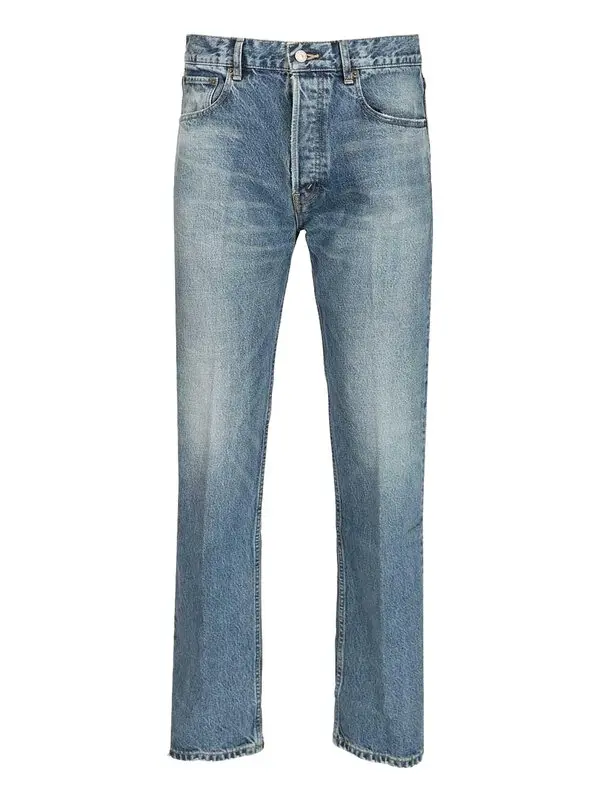 Celine 001 Boyfriend Jeans In Cotton Denim - Blue