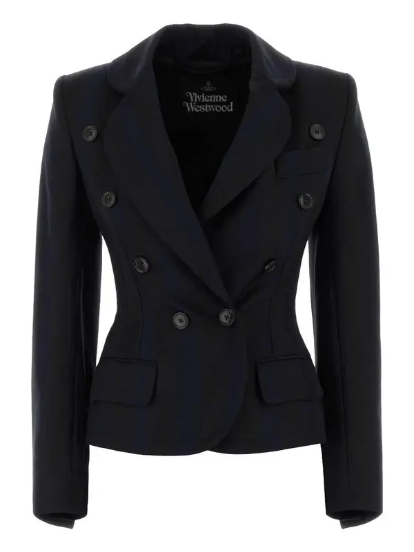 VIVIENNE WESTWOOD Embroidered Wool Georgia Blazer - Multicolor