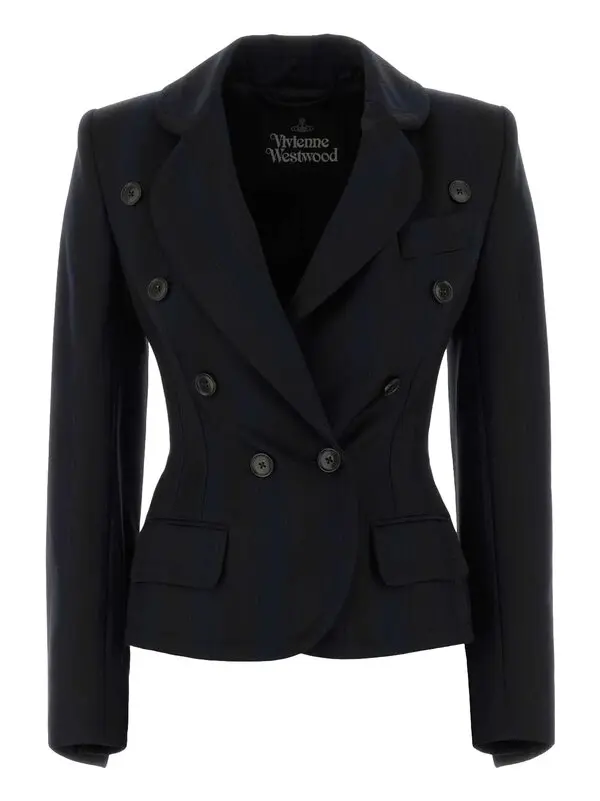 VIVIENNE WESTWOOD Embroidered Wool Georgia Blazer - Multicolor