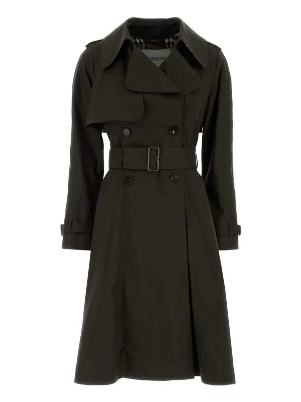 Burberry Cotton Trench Coat - Brown