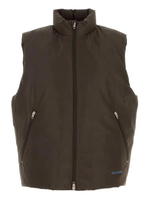 JIL SANDER Down Vest 04 W Logo - Multicolor