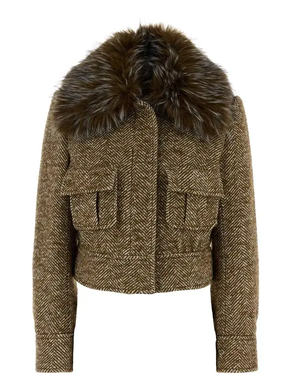 Zimmermann Two-tone Tweed Valiant Jacket - Multicolor